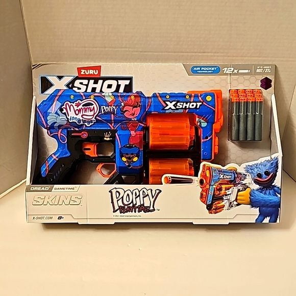 Toys | Poppy Playtime Skins Zuru X Shot Dart Gun Gametime 12 Darts ...
